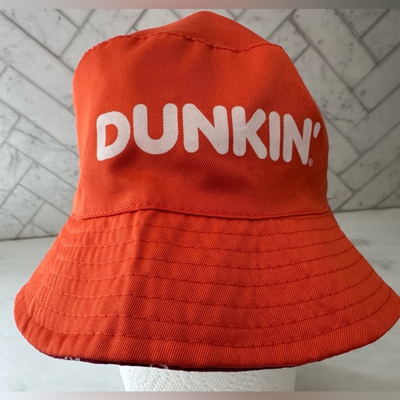 Dunkin Donuts | Accessories | Dunkin Orange Reversible Bucket Hat ...